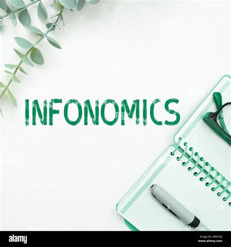 Writing Displaying Text Infonomics Business Approach Visual Image Used
