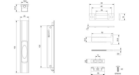 Sliding Window Accessories Aluminum Window Latch