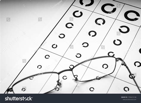 Eyeglasses Visual Acuity Chart White Background Stock Photo Shutterstock