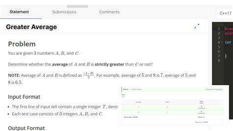 Codechef Starters 53 Greater Average Fastest Solution Codechef Codechefsolution Youtube