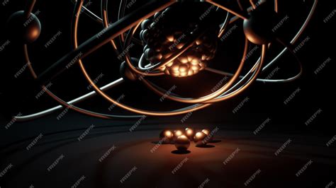 Premium Photo 3d Render Molecule Background Wallpaper