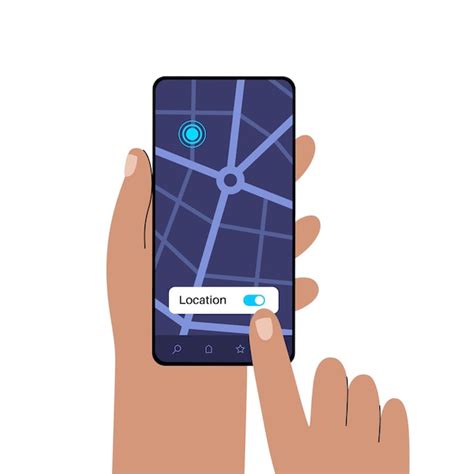 Premium Vector Gps Activation Toggle