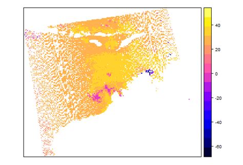 R Reprojection Oceancolor Data In Raster Stack Overflow
