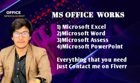 Do Urgent Ms Excel Ms Word Assignments And Powerpoint Projects By