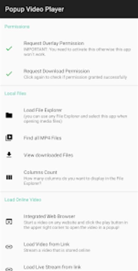 Popup Video Player For Android Download