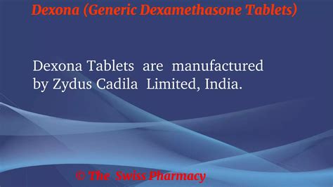Dexona Generic Dexamethasone Tablets Pdf