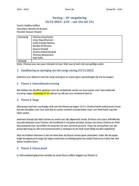 Verslag Vergadering 1311 Pdf