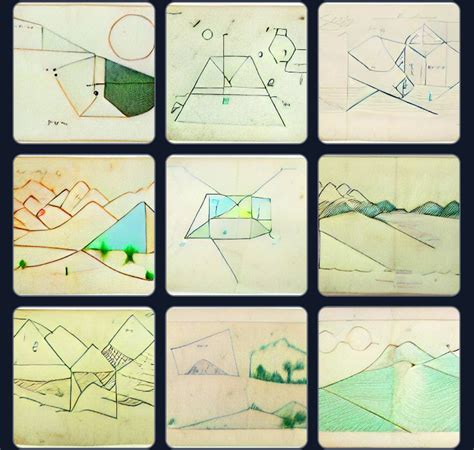 Pythagorean Drawing Of A Landscape Rdallemini