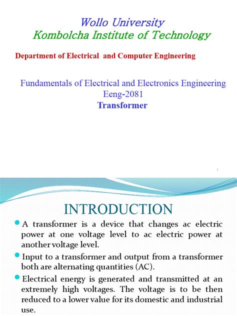 Transformer Pdf Transformer Alternating Current