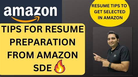 How To Write Effective Resume Tips From Amazon Sde Youtube