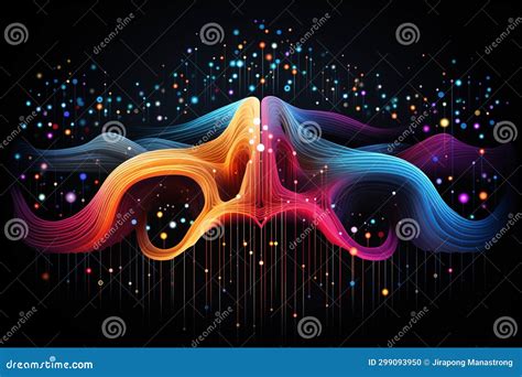 Ai Network Big Data Cloud Computing 3d Artificial Technology Concept Stock Illustration