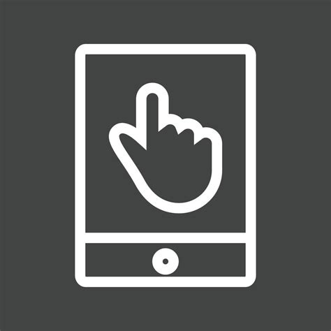 Touchscreen Technology Line Inverted Icon 11905016 Vector Art At Vecteezy