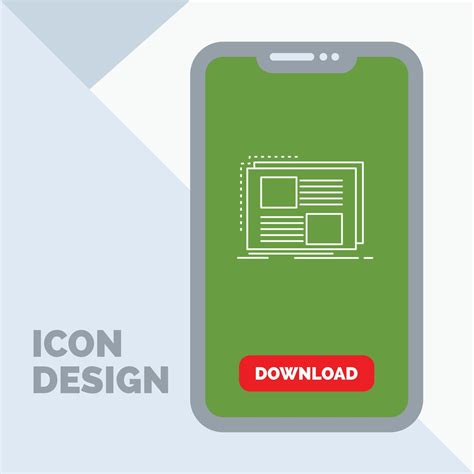 Content Design Frame Page Text Line Icon In Mobile For Download Page 12852270 Vector Art At