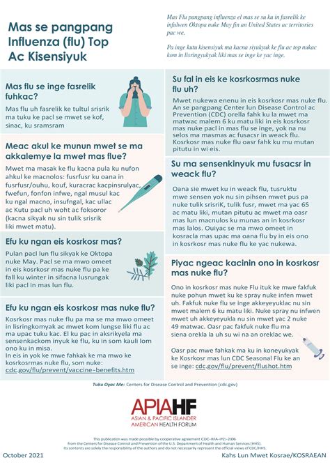 Factsheet Influenza Faq English 33 Other Languages Vaccine