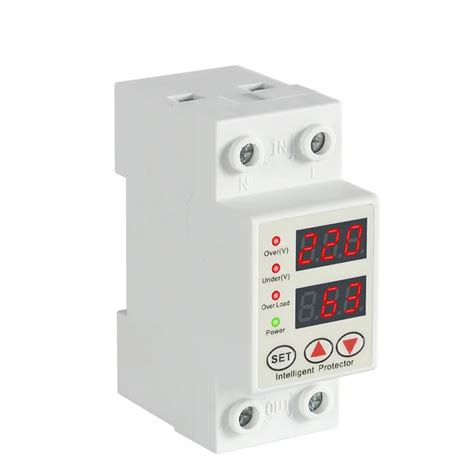 Digital Overvoltage Undervoltage Protection Device A VAC HZ Adjustable Voltage