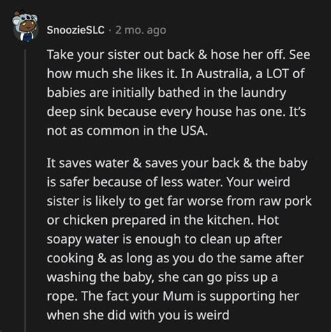 18 Year Old New Mom Faces Moms And Sisters Judgment After Bathing Her