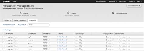 Configure Deployment Client Splunk Lognalytics