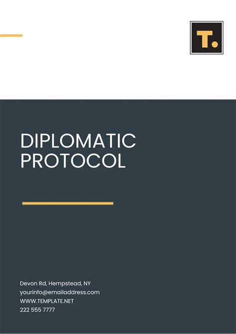 Free Diplomatic Protocol Outline Template To Edit Online