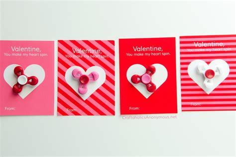 Fidget Spinner Valentine Printable