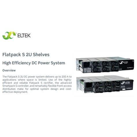 New Original Eltek Rack Mount Compack 48v 200a Eltek Rectifier Flatpack S 2u Telecom Power