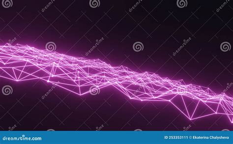 Abstract Glowing Plexus Background 3d Render Stock Illustration Illustration Of Geometric