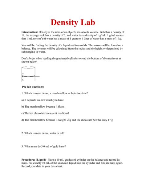 Lab Density Of Solids At Andres Lowe Blog
