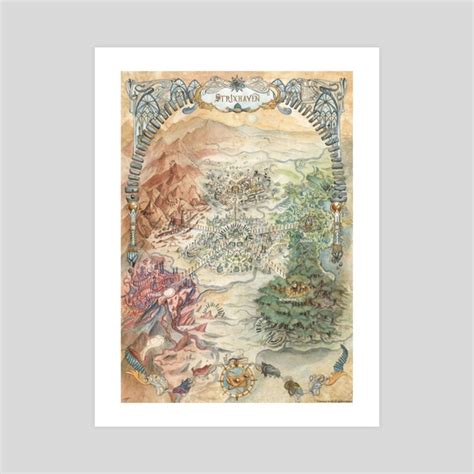 Dandd Strixhaven A Curriculum Of Chaos Poster Map An Art Print By Francesca Baerald Inprnt