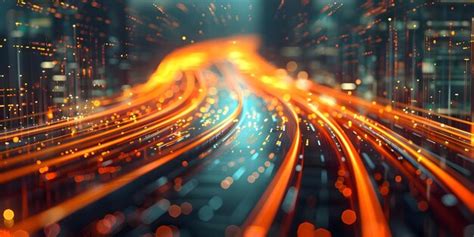 Premium Photo Analyzing Urban Traffic Flow Through Dynamic City Map Data Visualization Concept