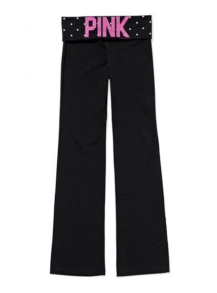 Pink Yoga Pants With Flared Design