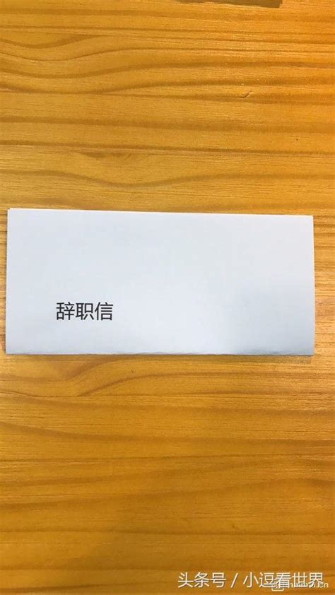 最短辭職信 每日頭條