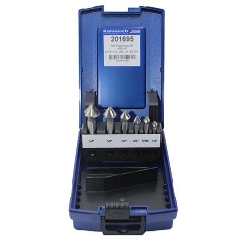 Set Of 6 Hss Xe Countersinks 82 Degree