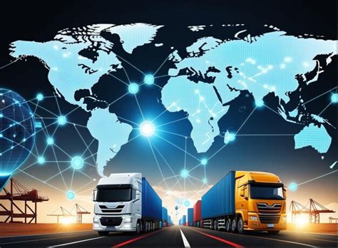 Premium Photo Business Logistics Concept Global Business Connection Technology Interface
