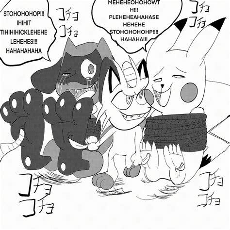 Pikachu And Riolu Tickled Reupload By Pokmanhia On Deviantart