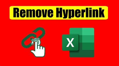 How To Quickly Remove Hyperlinks In Excel Youtube
