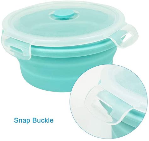 Casewin 42oz Silicone Collapsible Bowls Silicone Folding Travel Bowl