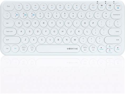 Amazon Com UBOTIE Portable Slim Bluetooth Keyboard Wireless Colorful Compact 78keys Silent