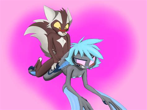 Rule 34 Anthro Bast Dreamkeepers Bat Wings Blue Hair Blush Bodily