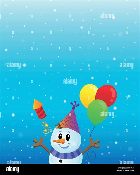 Party Snowman Theme Image 3 Eps10 Vector Illustration Stock Vector Image And Art Alamy