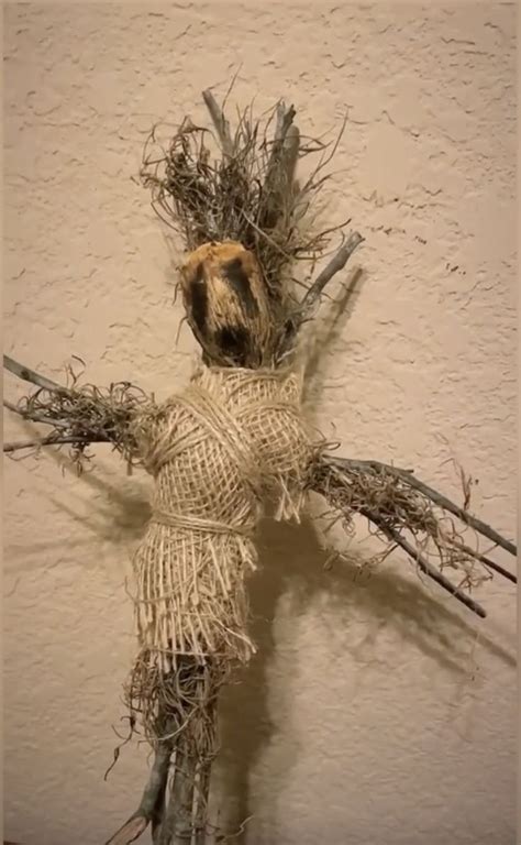 Straw Doll Voodoo Halloween Decorations Voodoo Doll Ritual Pagan Crafts