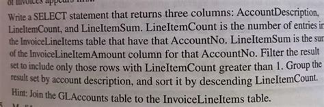 Solved Sql Code My Code Isnt Working For This So Far Use