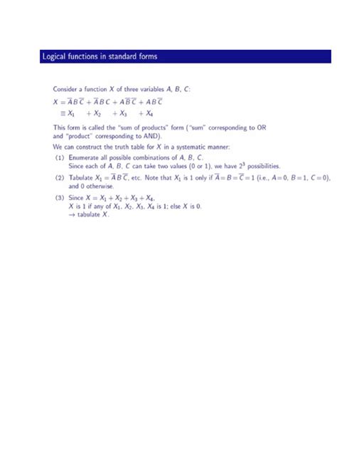 Chap4 Simplification Of Boolean Function Summary Pdf