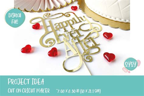 Happily Ever After Svg Wedding Cake Topper Svg So Fontsy