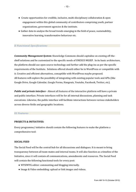 Request For Proposal RFP In Word And Pdf Formats Page Of