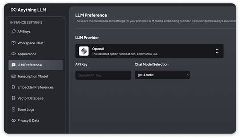 Openai Llm ~ Anythingllm