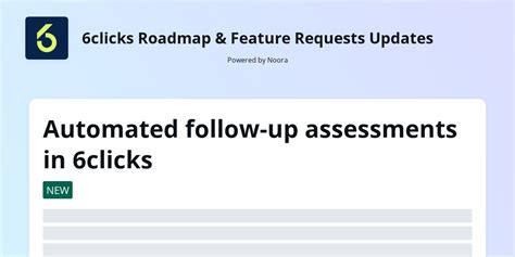 Automated Follow Up Assessments In 6clicks 6clicks Roadmap And Feature