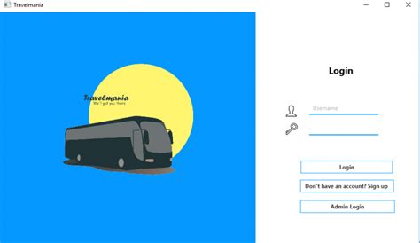 Bus Booking System Javajavafx Project In Java With Source Code And