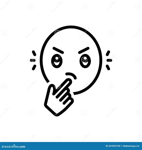 Schwarze Linie Symbol F R Wunder Zu Denken Und Zu Sch Tzen Vektor Abbildung Illustration Von