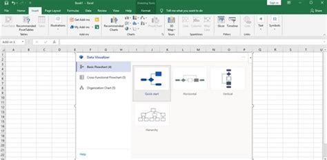 How To Use Data Visualizer Add In To Create Flowchart In Excel