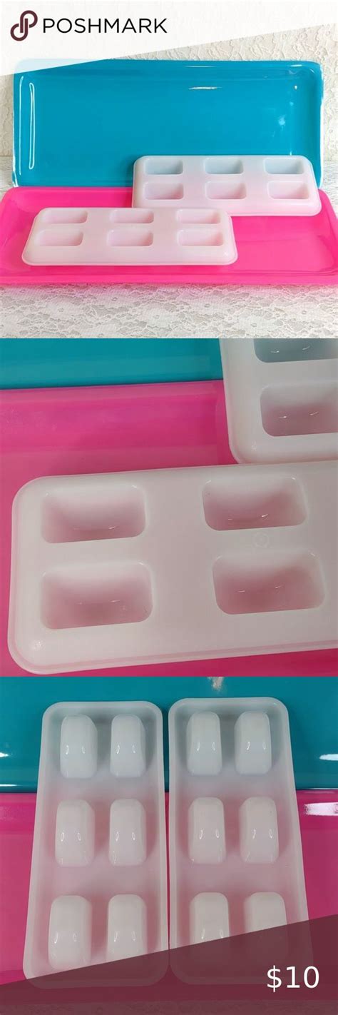 Tupperware Popsicle Holders Tray Set Of 2