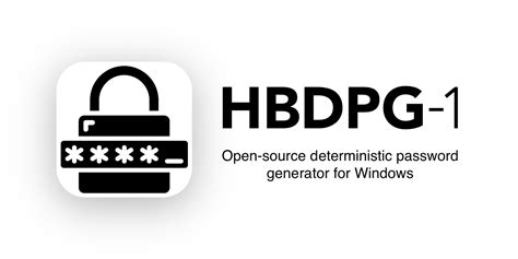 github piotr kniaz hbdpg 1 open source deterministic password generator for windows